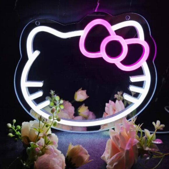 Hello Kitty | Wall Decor | Hello Kitty Lighted Led Wall Mirror Nwt | Poshmark